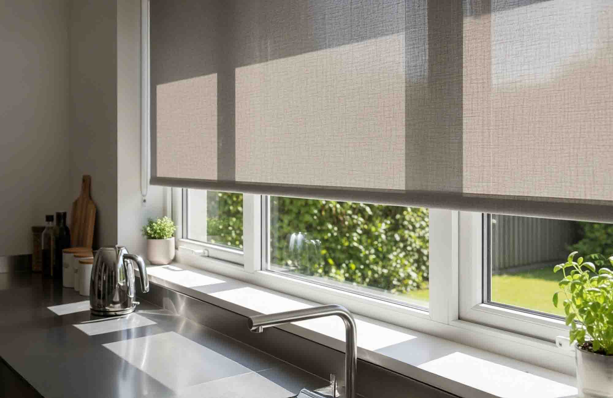 Kitchen Roller Blind Stylish untuk Dapur Lebih Rapi