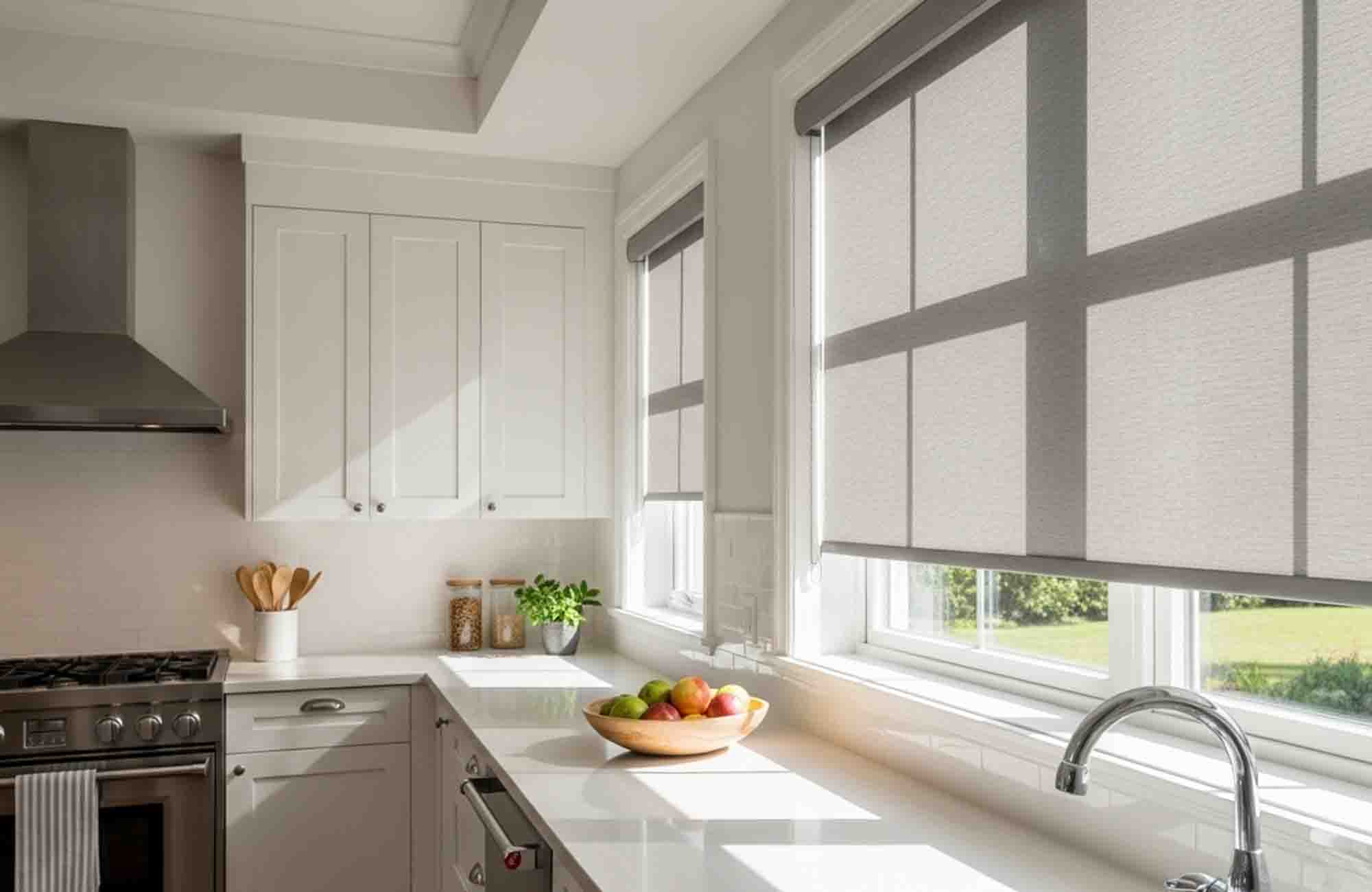 Kitchen Roller Blinds Minimalis Bikin Dapur Lebih Rapi